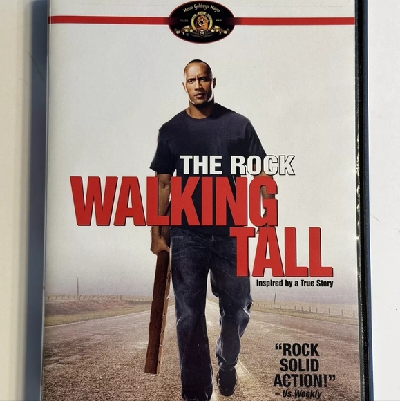Media | The Rock Walking Tall Movie Dvd Disc Mgm | Poshmark